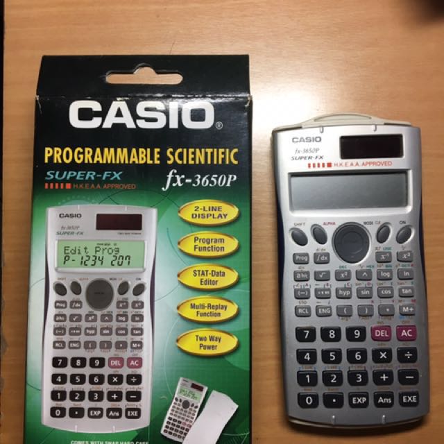 Casio Fx-3650p Calculator 計數機, 興趣及遊戲, 手作＆自家設計, 文具 - Carousell