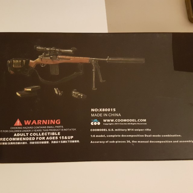 Coo Model 1/6 Scale M14 Sniper Rifle, Hobbies & Toys, Toys & Games on ...