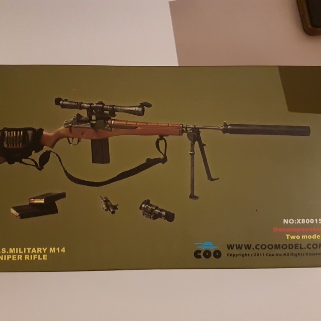 Coo Model 1/6 Scale M14 Sniper Rifle, Hobbies & Toys, Toys & Games on ...
