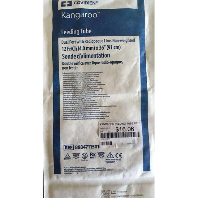 Kangaroo Feeding Tube (Covidien) Size 12, Babies & Kids, Nursing ...