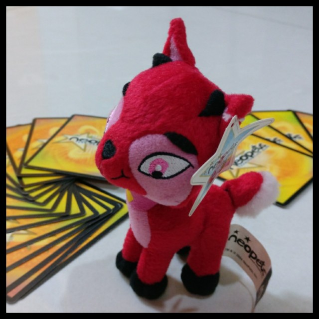 Neopets Red Ixi Plushie, Hobbies & Toys, Toys & Games on Carousell