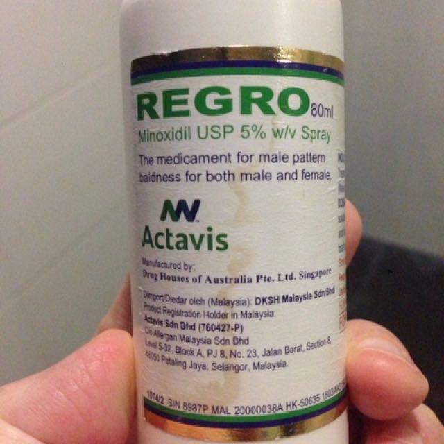Regro 5% Minoxidil Hair Spray 80ml, Beauty & Personal Care, Hair on ...