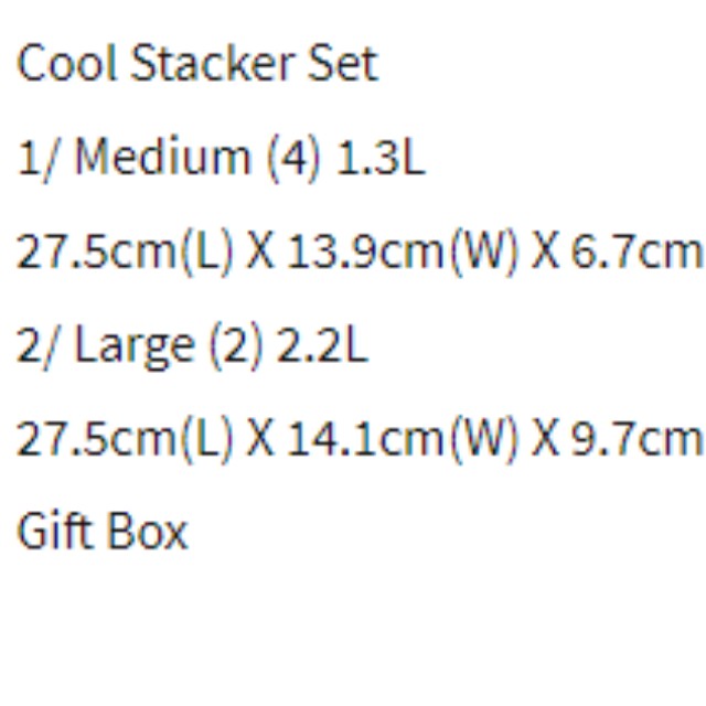 Tupperware Cool Stacker Set, TV & Home Appliances, Kitchen Appliances ...