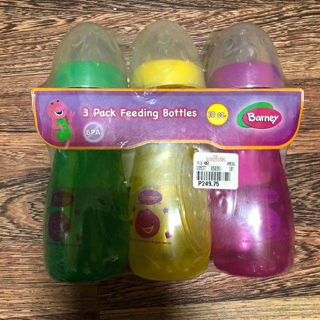 Barney Milk Bottles, Babies & Kids, Nursing & Feeding on Carousell