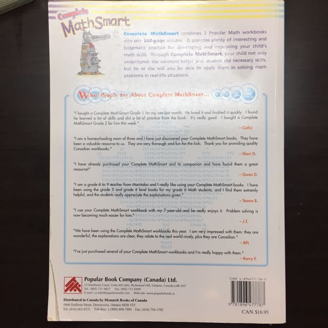 Complete MathSmart - Grade 4, 興趣及遊戲, 書本 & 文具, 書本及雜誌 - 補充練習 - Carousell