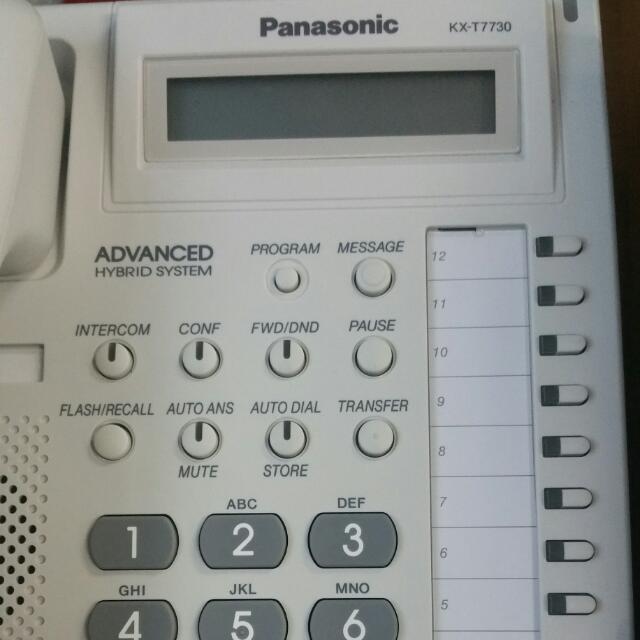 Panasonic PBX System Office Phone KX-T7730, Computers & Tech, Office & Business Technology on ...