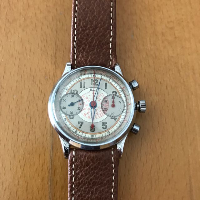 Vintage 40s Milos Chronograph, Luxury, Watches on Carousell