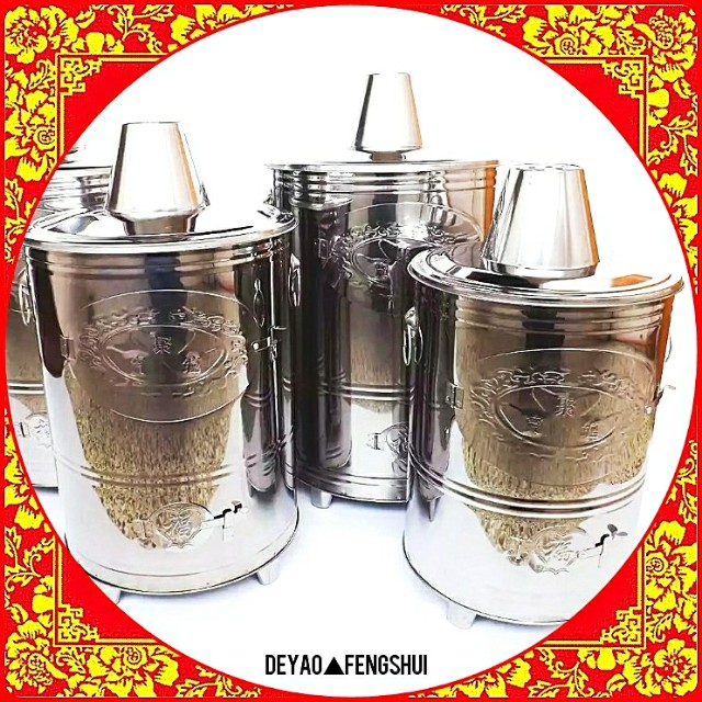 BN Auspicious Religious Silver Offering Burner Bin , Hobbies & Toys ...