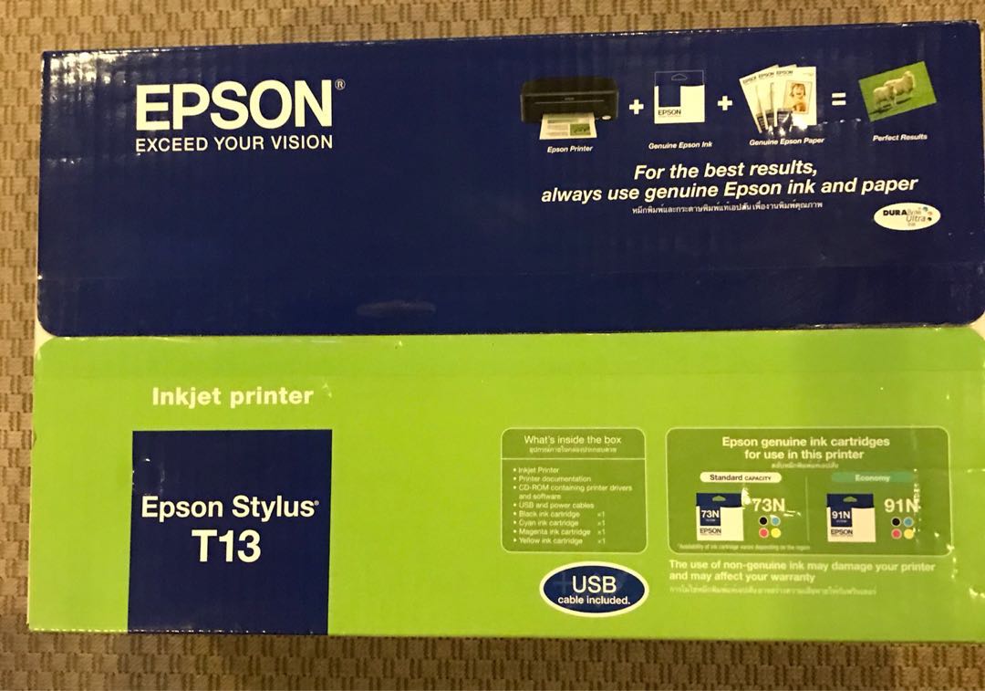 Epson Inkjet Printer , Epson Stylus T13, Computers & Tech, Printers ...