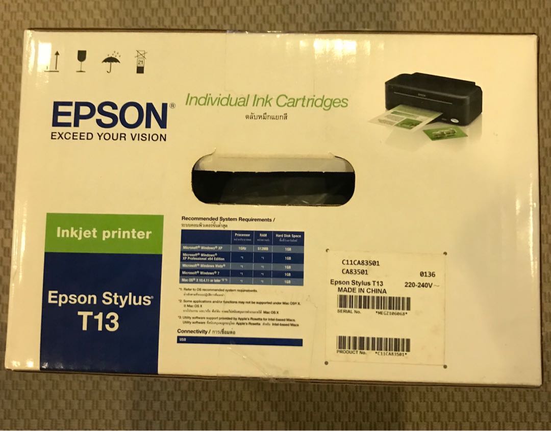 Epson Inkjet Printer , Epson Stylus T13, Computers & Tech, Printers ...