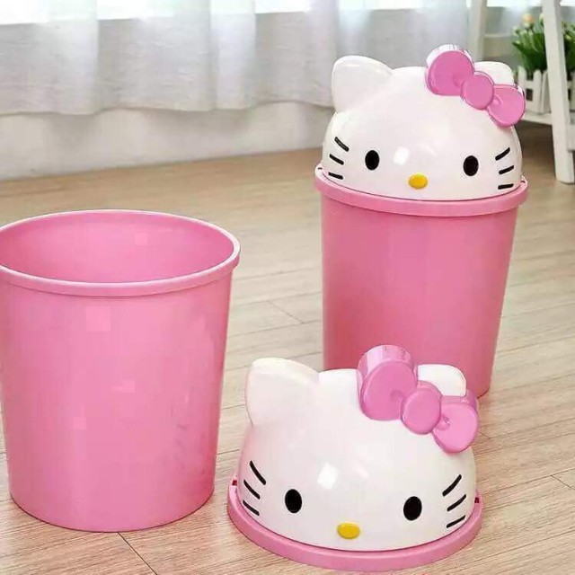 HELLO KITTY TRASH CAN, Babies & Kids, Baby Nursery & Kids Furniture ...