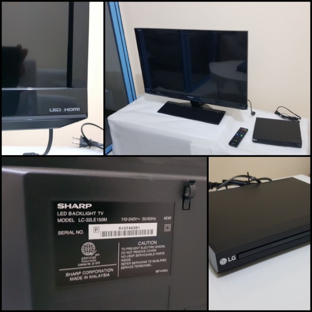 *Repriced* Sharp 32" LED TV with LG DVD player, brand new!!, TV & Home ...
