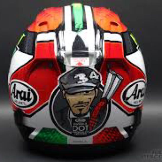 Arai David Giuliano Rx7x, Motorcycles, Motorcycle Apparel on Carousell