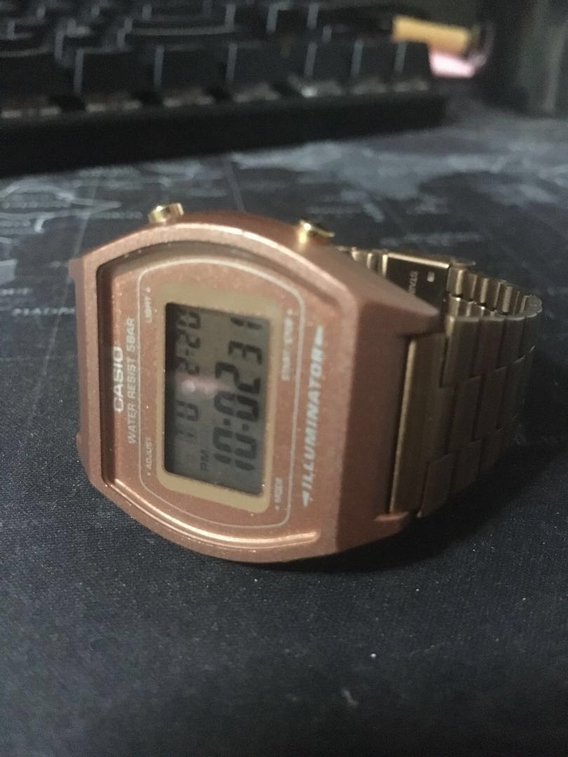 Casio Rose Gold Bronze Watch, Luxury, Watches on Carousell