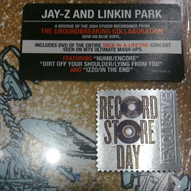 JayZ & Linkin Park -Collision Course (blue vinyl/ dvd) RSD -rare (lp ...