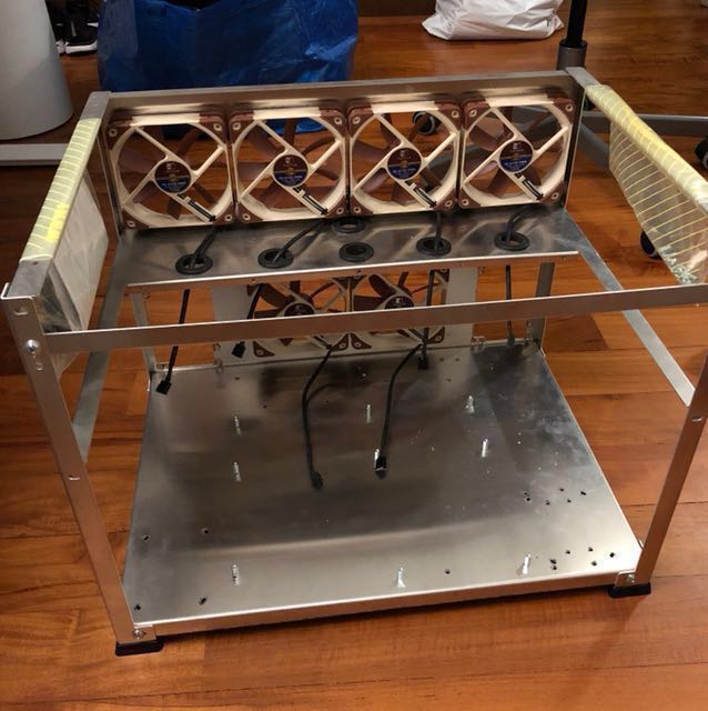 Mining Rig Aluminium Case ready to use with 7 Noctua fans, Computers ...