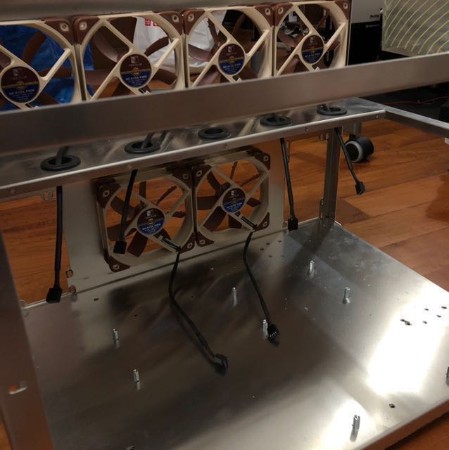 Mining Rig Aluminium Case ready to use with 7 Noctua fans, Computers ...