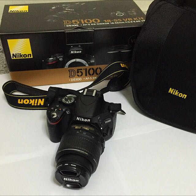 Nikon D5100 18-55 VR Kit, Photography, Cameras on Carousell