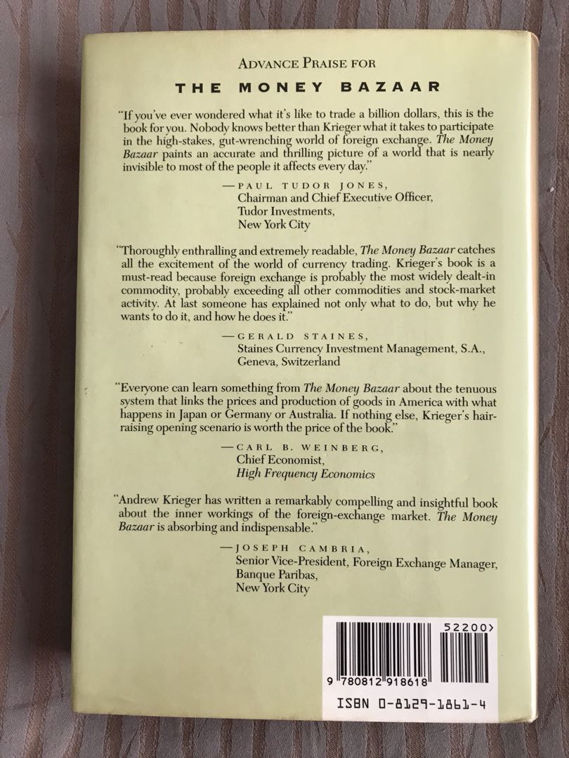 The Money Bazaar : Inside the Trillion-Dollar World of Currency Trading ...