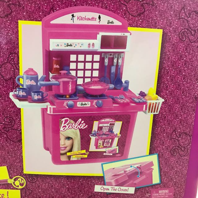 Barbie Toy Kitchen Set, Hobbies & Toys, Toys & Games on Carousell