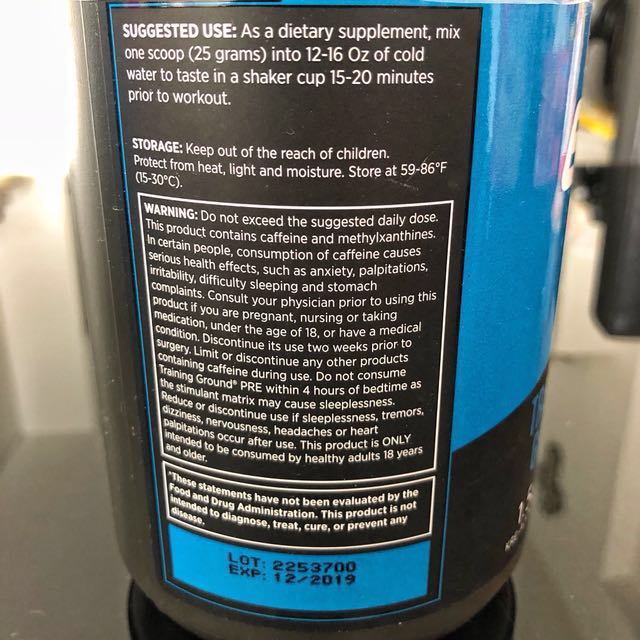 EFX Training Ground Pre workout, Sports Equipment, Exercise & Fitness ...