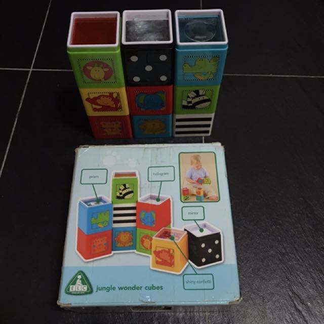 ELC Jungle Wonder Cubes, Hobbies & Toys, Toys & Games on Carousell
