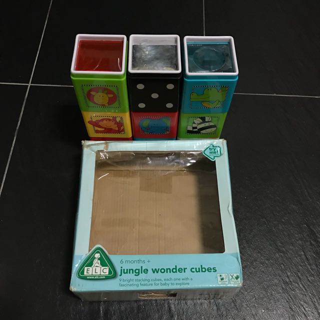 ELC Jungle Wonder Cubes, Hobbies & Toys, Toys & Games on Carousell