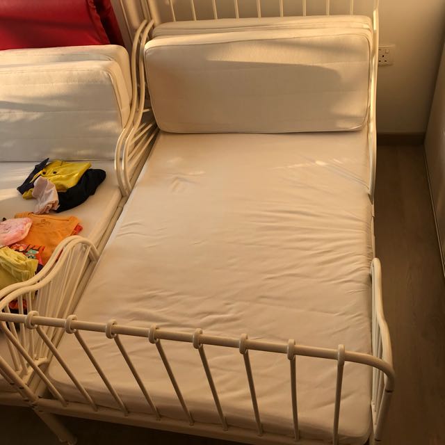 Ikea single extendable Bed Frame, Furniture & Home Living, Furniture ...