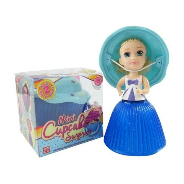 Mini Cupcake Surprise Princess Doll Glitter EMCO Original, Bayi & Anak ...