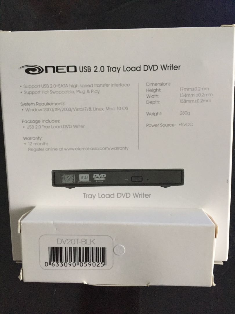 [NEO] DVD Writer, TV & Home Appliances, TV & Entertainment, Blu-Ray & Media Players on Carousell