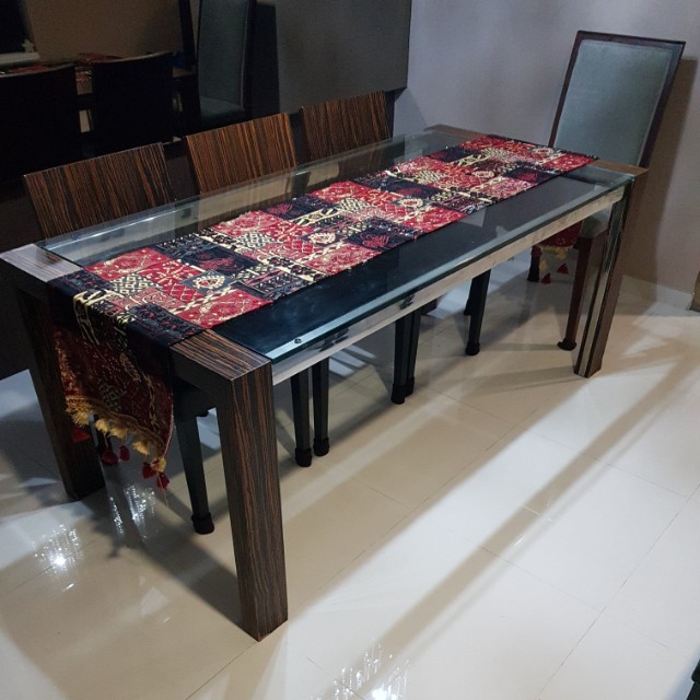 Selling used 8 seater dining table set., Furniture & Home Living ...