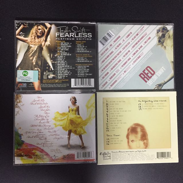 Taylor Swift Album Collection (full set), Music & Media, CDs, DVDs ...