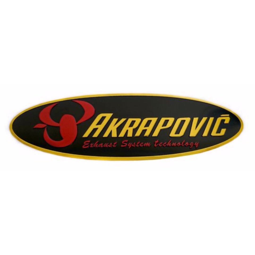 Akrapovic exhaust sticker (heat resistant), Motorcycles, Motorcycle ...