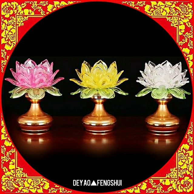 BN Auspicious Religious Lotus Flower Lamp , Hobbies & Toys, Memorabilia ...