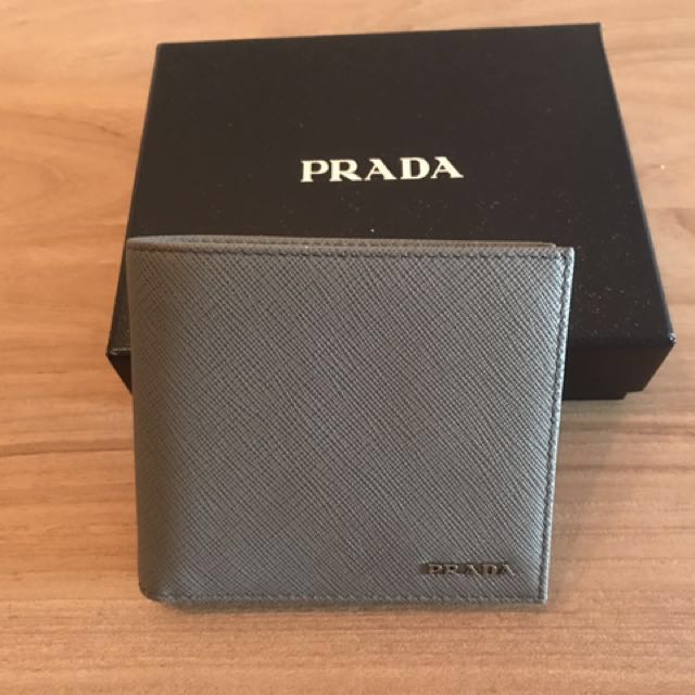 Prada Man Bi-fold Wallet, Luxury, Bags & Wallets on Carousell