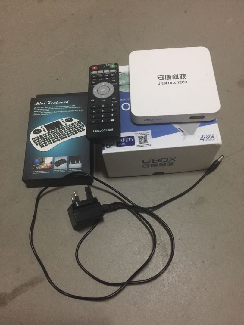 UBOX4 with Free Mini Keyboard, TV & Home Appliances, TV & Entertainment ...