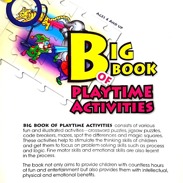 Big Book of Playtime Activities & K1 English Practice Book, Hobbies ...