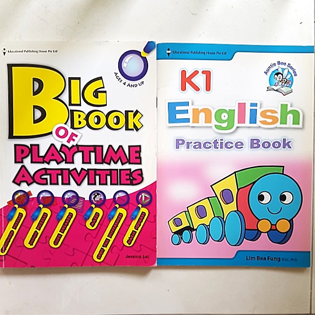 Big Book of Playtime Activities & K1 English Practice Book, Hobbies & Toys, Books & Magazines ...