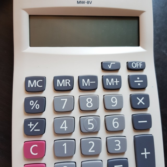 Casio Calculator MW-8V, Computers & Tech, Office & Business Technology ...