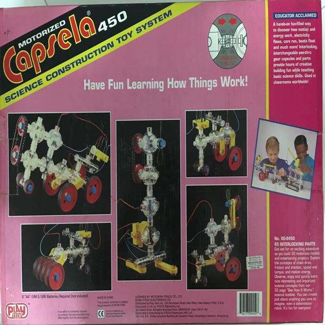 Motorized Capsela 450 Science Construction Toy System, Hobbies & Toys ...