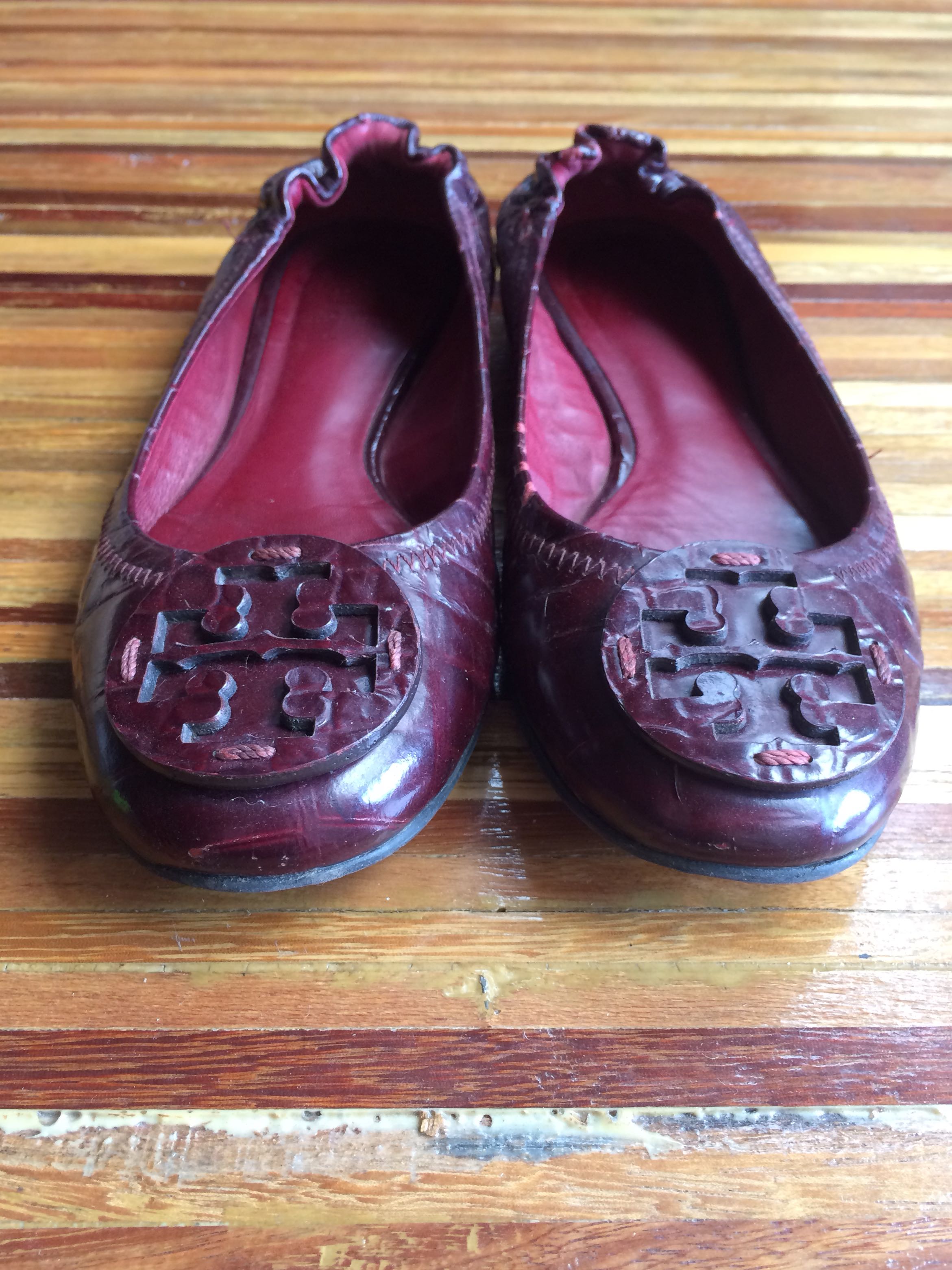 Tory Burch Reva Flats, Women's Fashion, Footwear, Flats & Sandals on ...