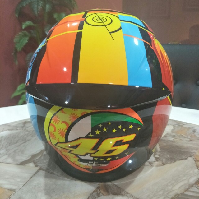 Vale #46 AGV K3, Motorcycles, Motorcycle Apparel on Carousell