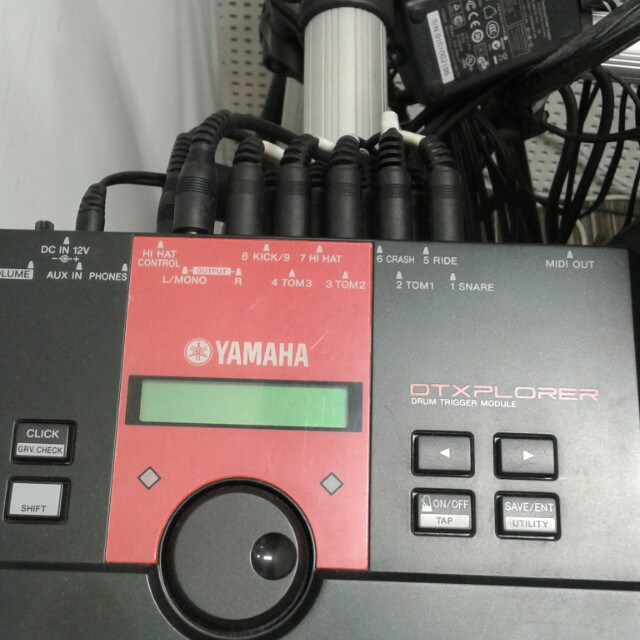 YAMAHA electronic drum set. DTXPLORER. Drum trigger module. Preset demo ...