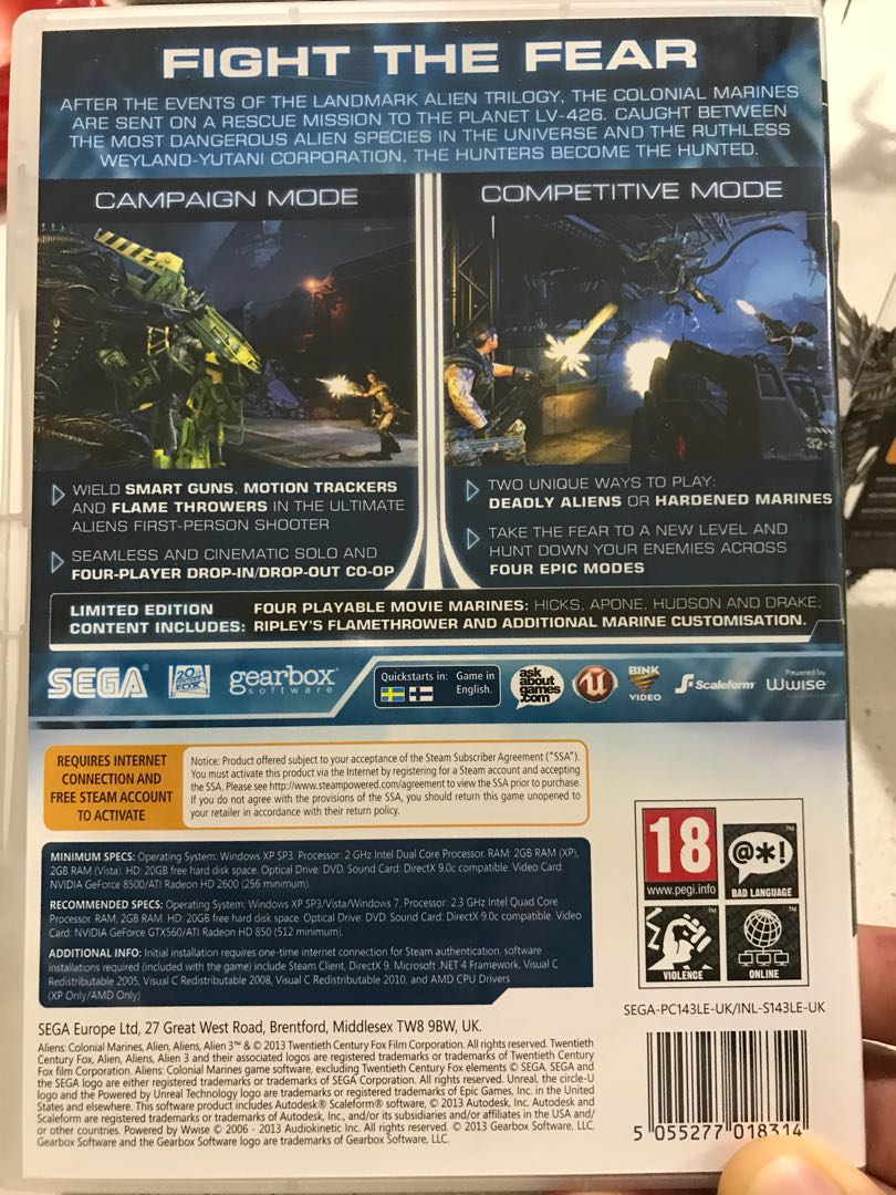 Aliens Colonial Marines. Limited Edition, Hobbies & Toys, Toys & Games ...