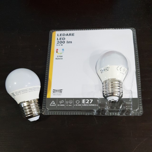 IKEA LEDARE LED Bulb, Furniture & Home Living, Lighting & Fans ...