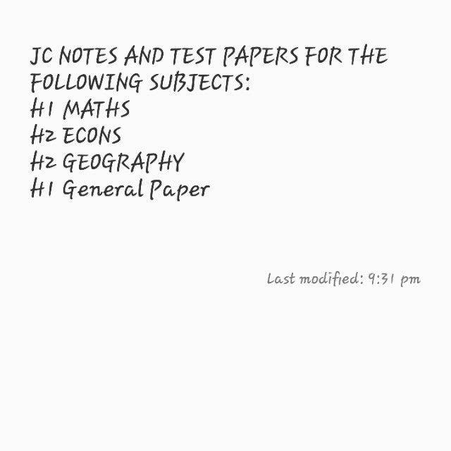 JC NOTES, Hobbies & Toys, Books & Magazines, Textbooks on Carousell