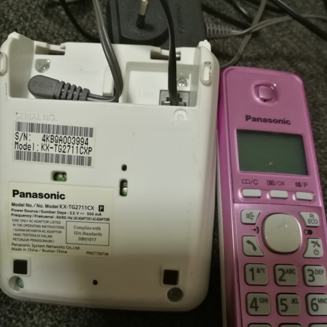 Panasonic Digital Cordless Phone - KX-TG2711CXP (Pink), Mobile Phones ...