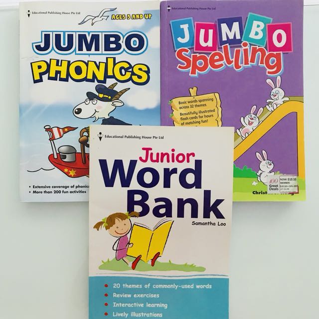 [3 for $10] EPH Jumbo Phonics + Spelling + Word Bank, Hobbies & Toys ...