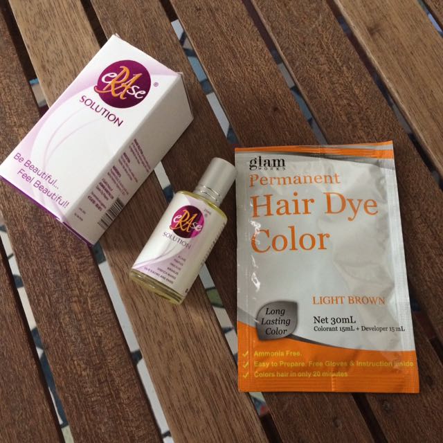 ERASE PIMPLE SOLUTION AND GLAM HAIR DYE COLOR , Beauty & Personal Care ...