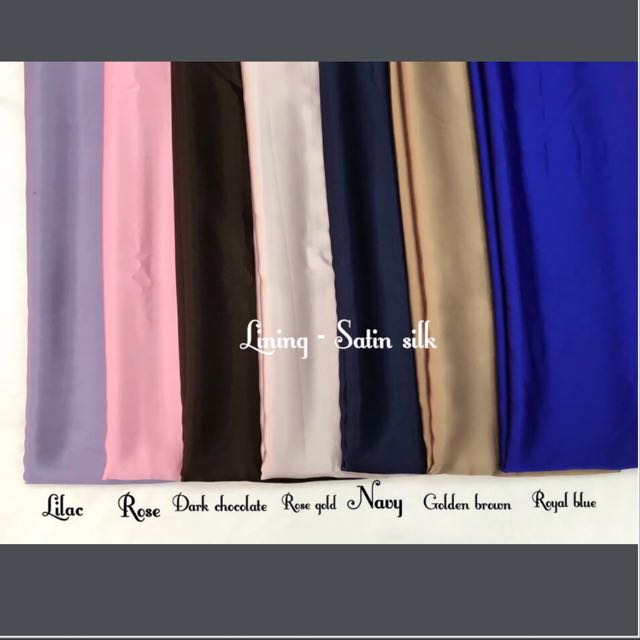 KAIN SATIN SILK FABRIC, Women's Fashion, Dresses & Sets, Traditional ...